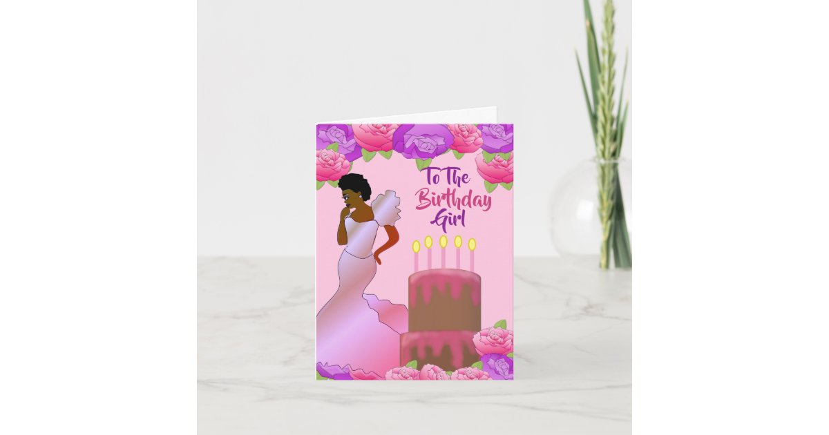 Fly Sister African American Birthday Card | Zazzle