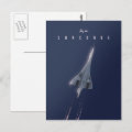 Fly The Concorde Travel poster Postcard | Zazzle