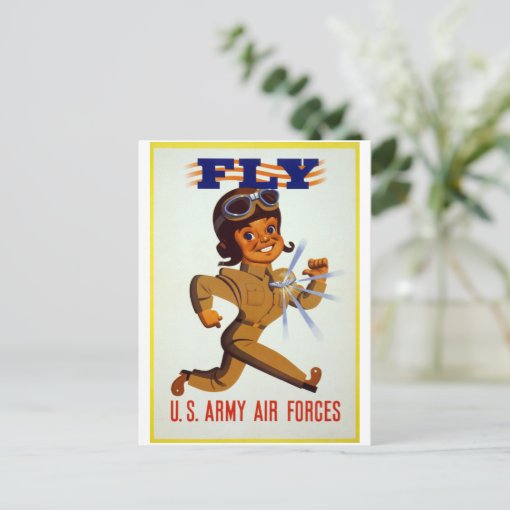 Fly - U.S. Army Air Forces Postcard | Zazzle