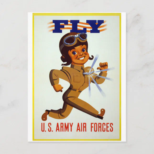 Fly - U.S. Army Air Forces Postcard | Zazzle