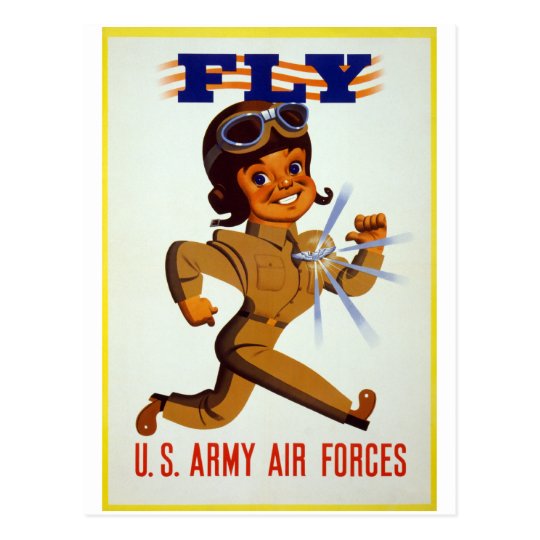 Fly - U.S. Army Air Forces Postcard | Zazzle.com