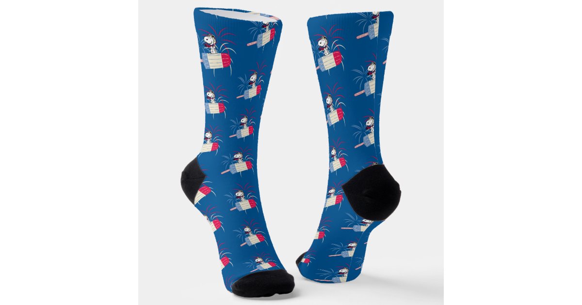 Flying Ace Snoopy on Ice Pop Socks | Zazzle