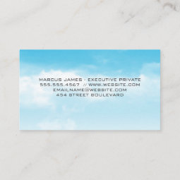 Flying Airplane Logo | Sky Business Card | Zazzle
