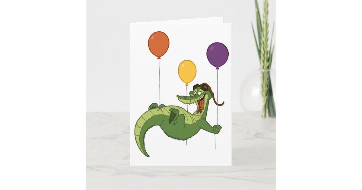 Flying Alligator Card | Zazzle