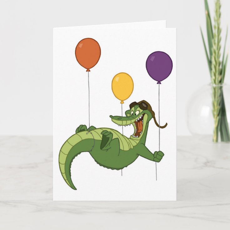Flying Alligator Card | Zazzle
