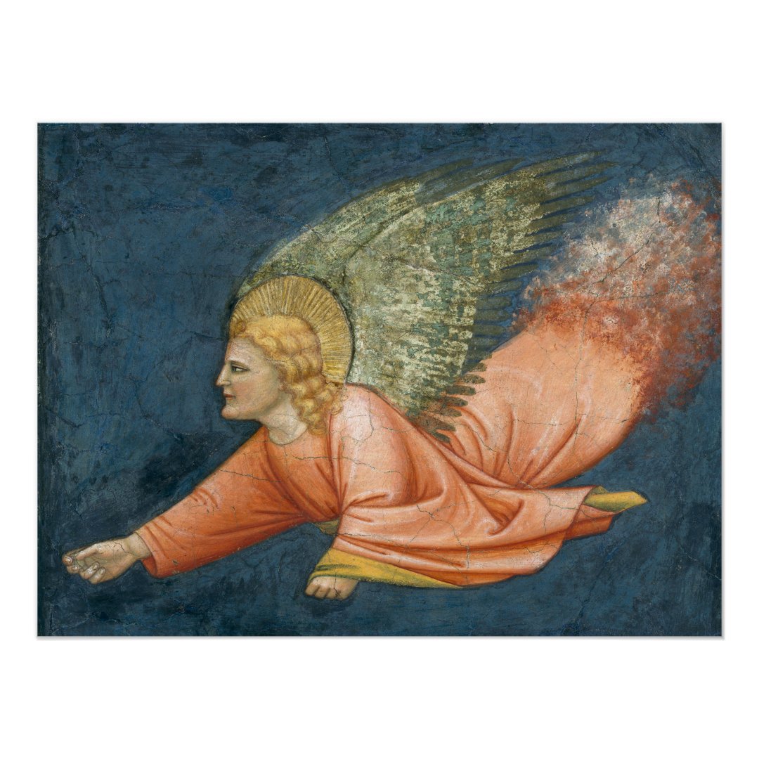 Flying angel (Giotto follower) CC0525 Poster | Zazzle
