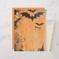 Flying Bats Halloween Scrapbook Paper | Zazzle