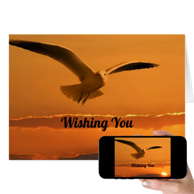 Flying Bird Birthday Card | Zazzle