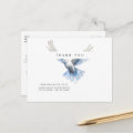 Flying Bird Funeral Loss of Life Thank You II Postcard | Zazzle