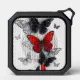 Flying Black and Red Morpho Butterflies Bluetooth Speaker | Zazzle