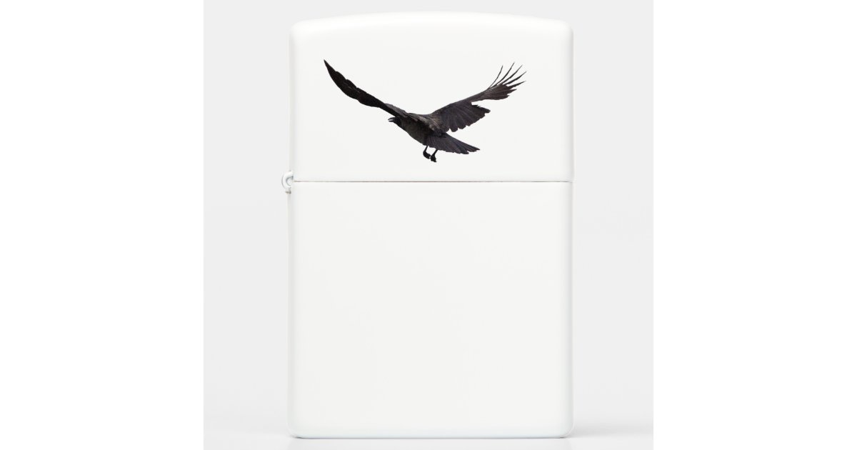 Flying Black Crow Zippo Lighter | Zazzle