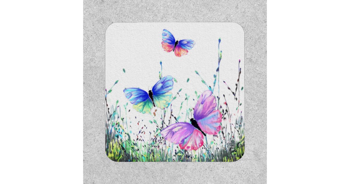 Flying Butterflies Patch | Zazzle