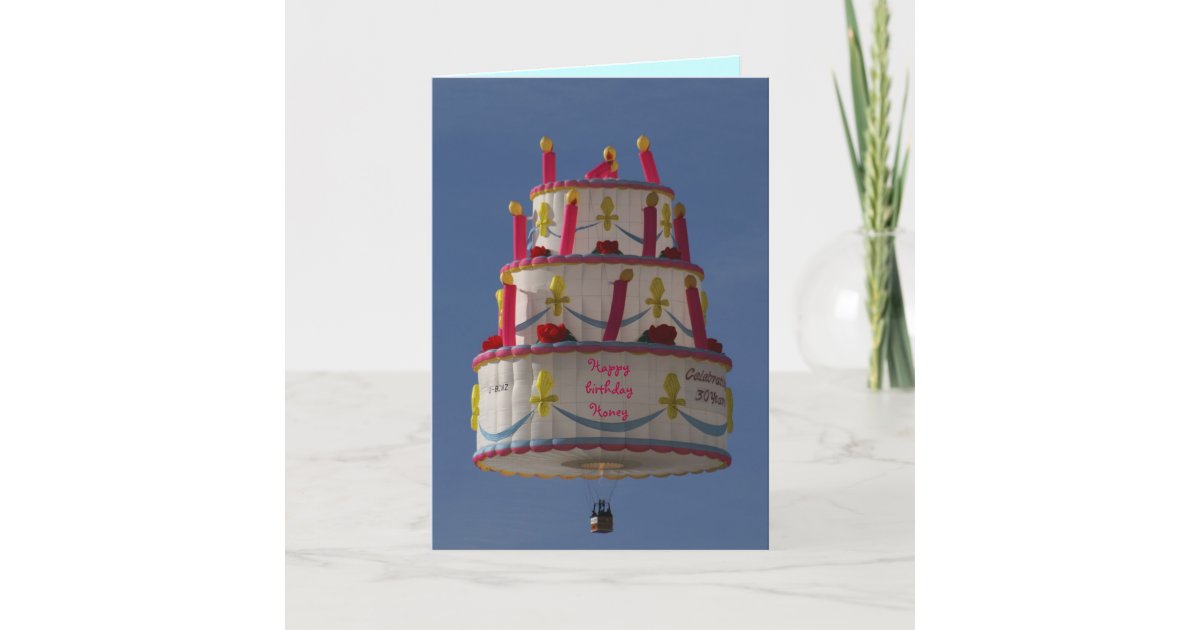 flying cake card | Zazzle