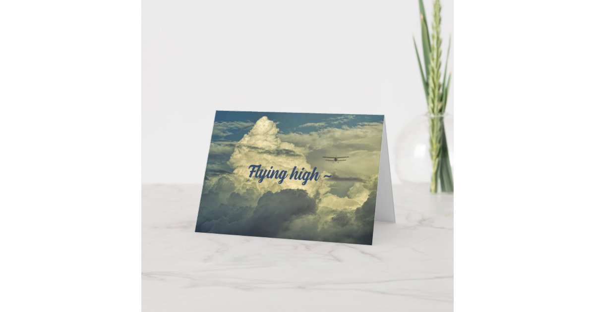 FLYING CONGRATULATIONS CARD | Zazzle