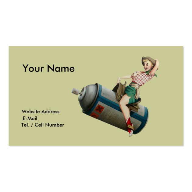 Flying Cowgirl Business Card