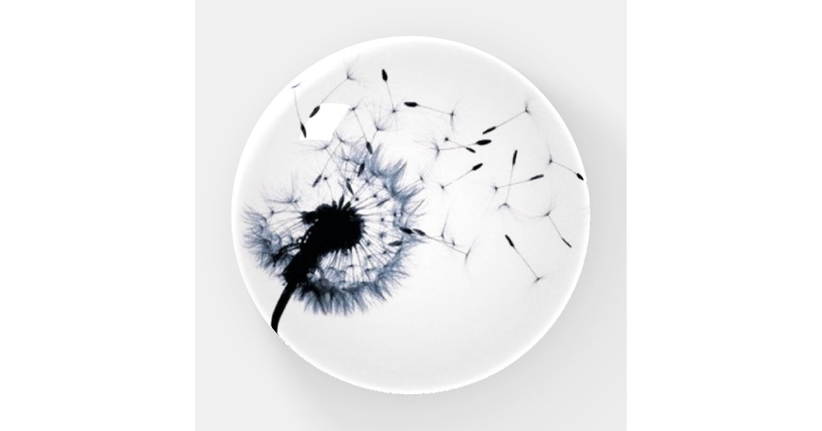 flying dandelion weed paperweight | Zazzle