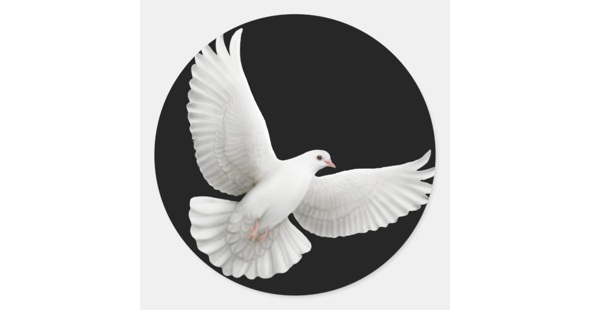 Flying Dove Sticker | Zazzle.com