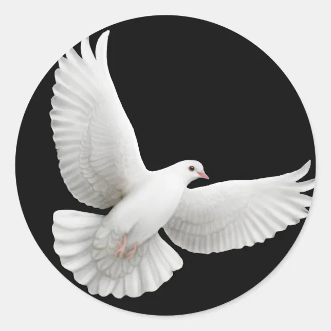 Flying Dove Sticker | Zazzle