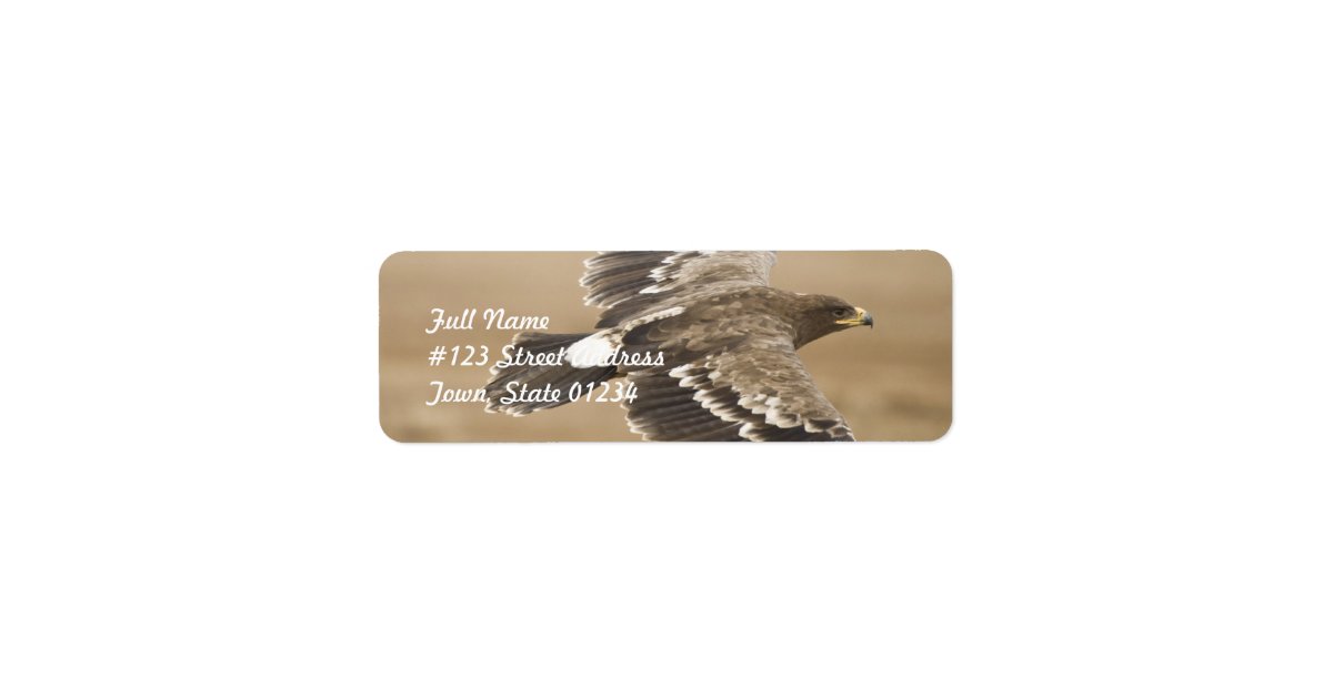 Flying Eagle Return Address Mailing Label | Zazzle