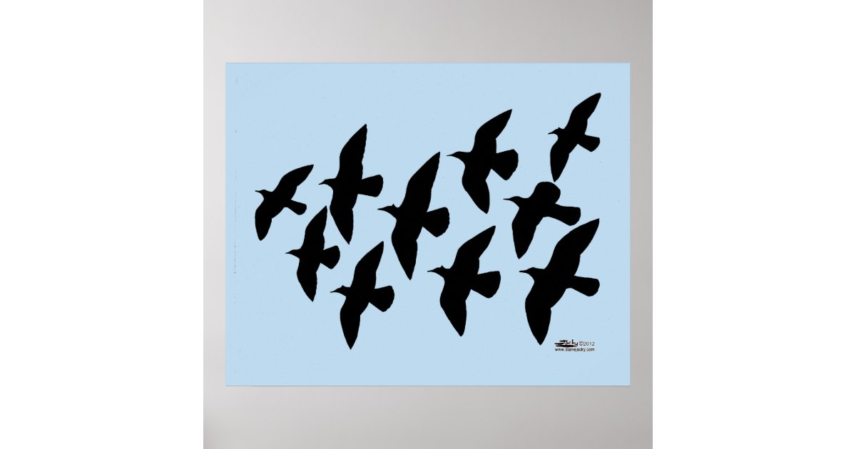 Flying Flight Pigeons Poster | Zazzle