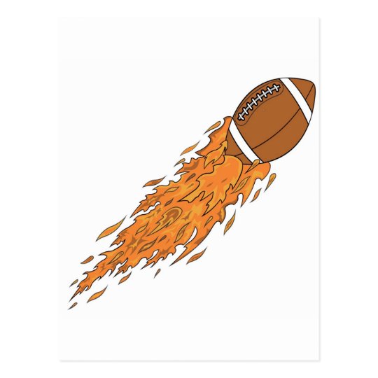 Flying Football Postcard | Zazzle.com
