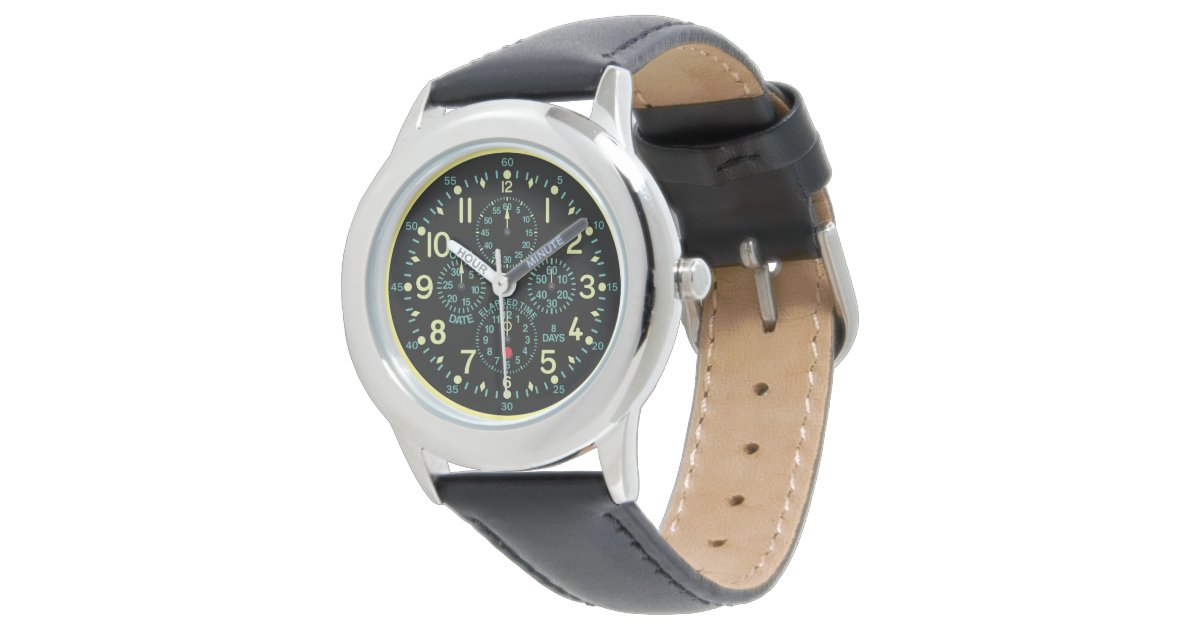 "Flying Fortress" Aircraft Clock Watch | Zazzle