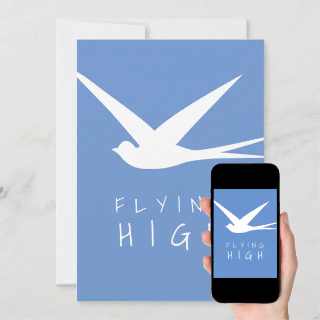 Flying High Pilot, Captain, Flight School Graduate Invitation | Zazzle