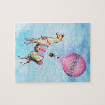 Flying Llama Puzzle | Zazzle