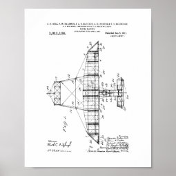 Flying-machine Patent Poster | Zazzle