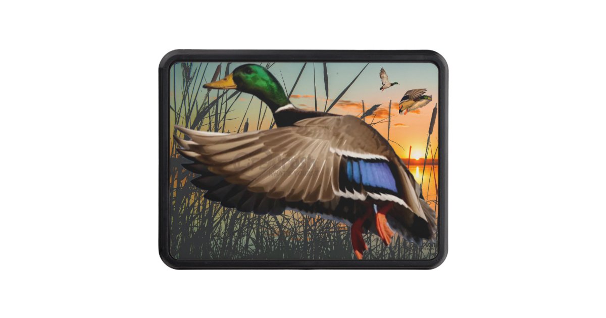 Flying Mallard Duck Hunting Trailer Hitch Cover | Zazzle
