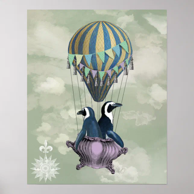 Flying Penguins Poster | Zazzle