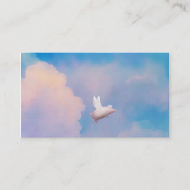 flying pig business cards | Zazzle