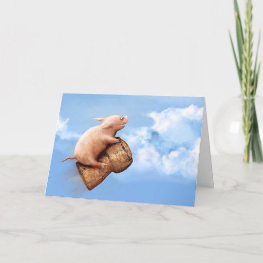 Flying pig Card | Zazzle.com