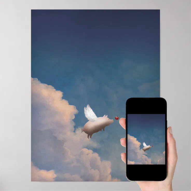 flying pig poster | Zazzle