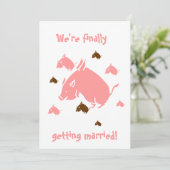 flying pigs "finally getting married" invitations | Zazzle