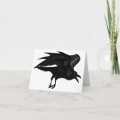 Flying Raven Note Card | Zazzle
