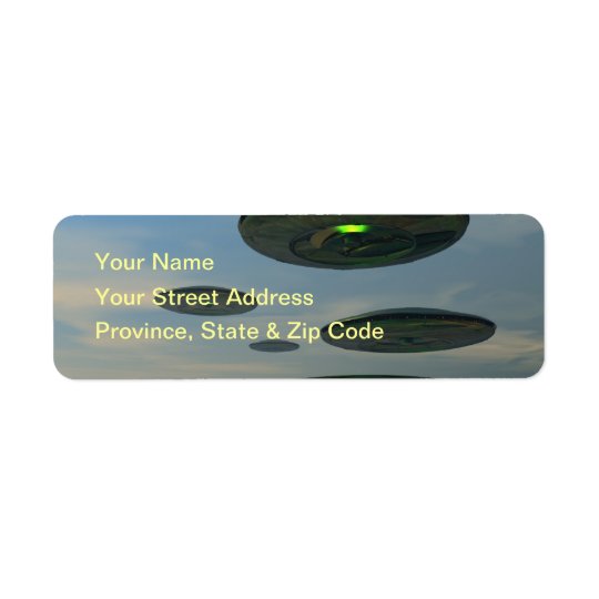 Flying Saucer Fleet Label | Zazzle.com