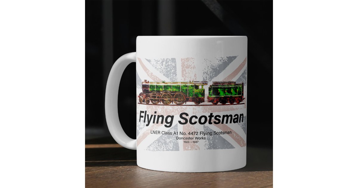Flying Scotsman Steam Train English Locomotive Coffee Mug | Zazzle