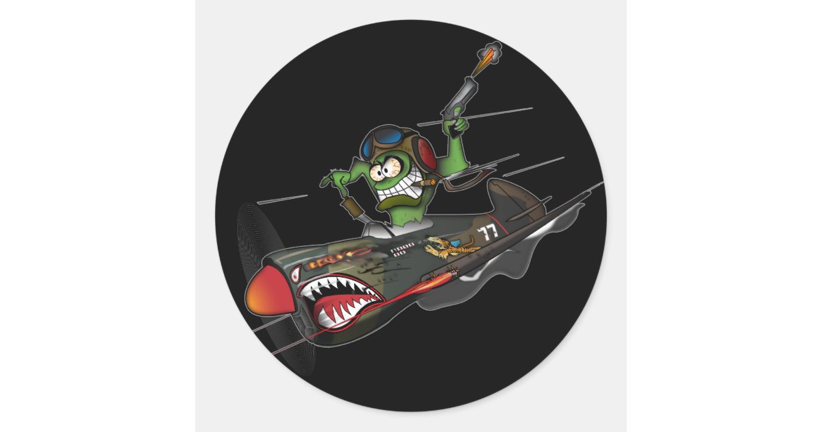 Flying Tiger Sticker | Zazzle