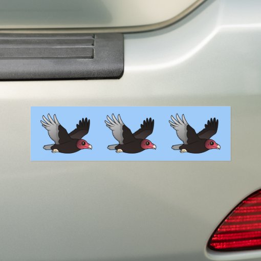 Flying Turkey Vulture Bumper Sticker | Zazzle