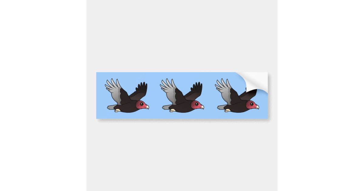 Flying Turkey Vulture Bumper Sticker | Zazzle
