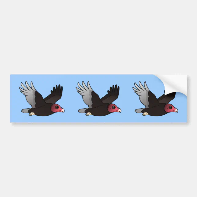 Flying Turkey Vulture Bumper Sticker | Zazzle