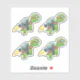 Flying Turtle with a Jetpack Set of 4 Sticker | Zazzle