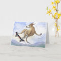 Flying whippet dog card | Zazzle