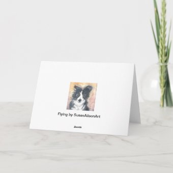 Flying whippet dog card | Zazzle