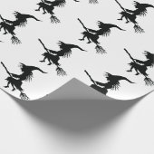 Flying Witch Halloween Wrapping Paper | Zazzle