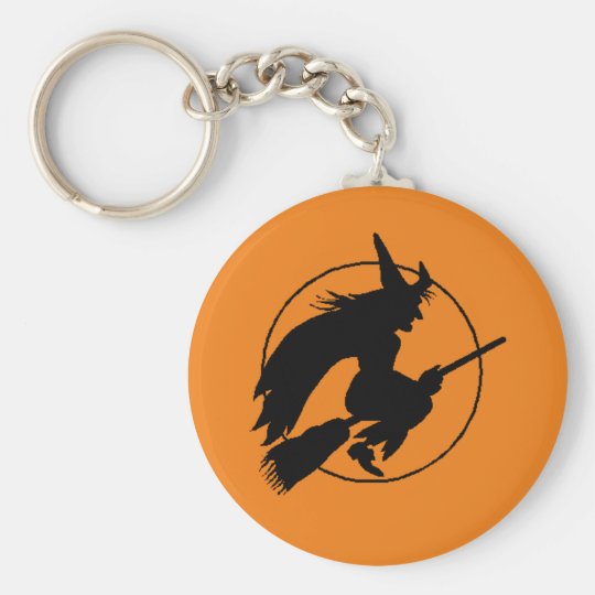 Flying Witch Keychain | Zazzle.com