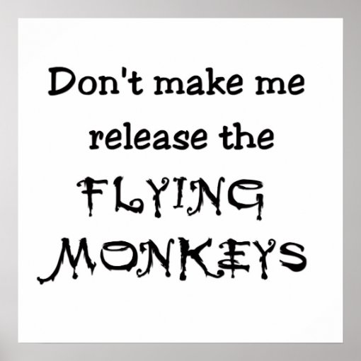 FlyingMonkeys Poster | Zazzle