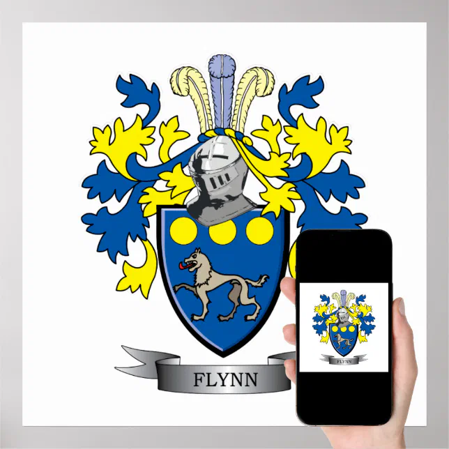 Flynn Coat of Arms Poster | Zazzle