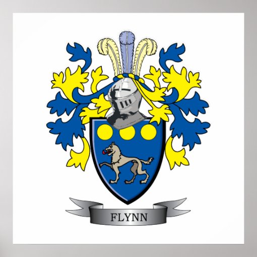 Flynn Coat of Arms Poster | Zazzle